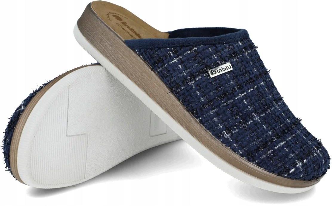 Kapcie domowe Inblu Ca Ct 033 pantofle domowe lekkie skórzana wkładka ...