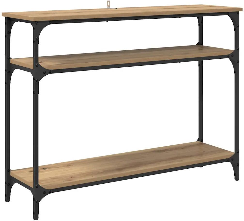 VidaXL Konsola Z Półką Dąb Rzemieślniczy 100x29x75cm (882200) - Opinie ...