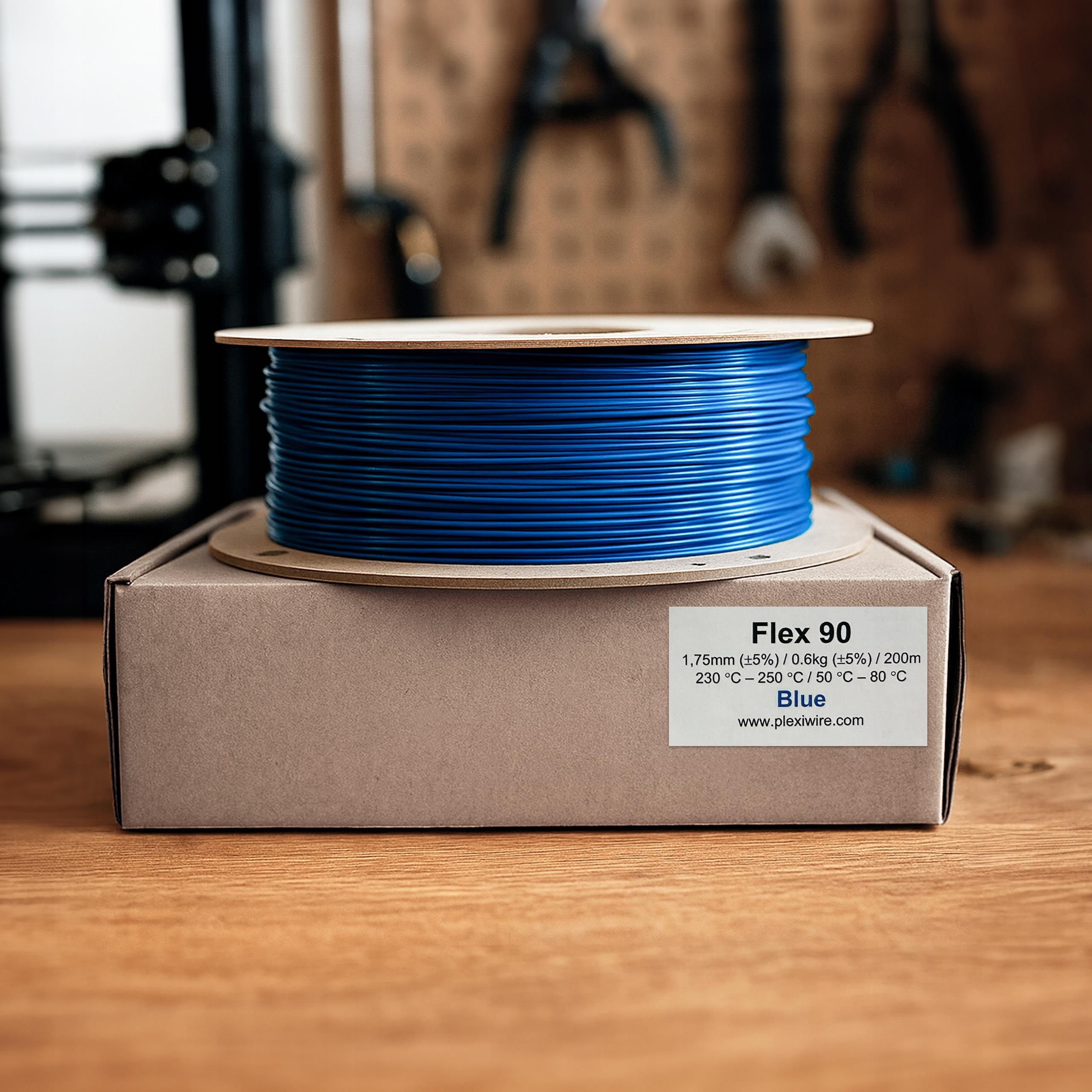Filament Plexiwire Filament Tpu Flex90A 1.75mm Niebieski – Elastyczny ...