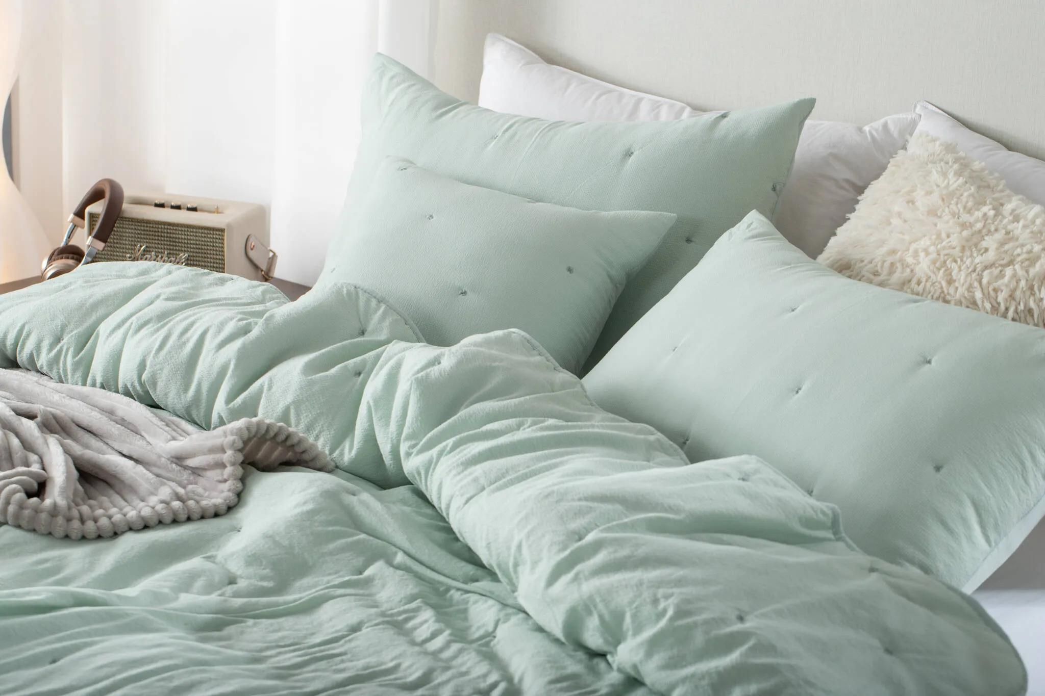 Spod Igły I Nitki Szałwiowa Poszewka Do Narzuty 45X45 Fakturowana ...