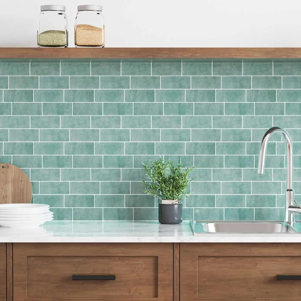 VidaXL naklejki dekoracyjne 20 szt. szary zielony poliuretan i PET 29 ...