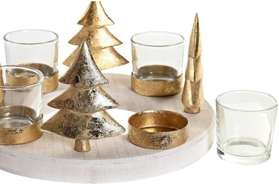 DKD Home Decor Świąteczny świecznik Złoty - Opinie i atrakcyjne ceny na ...