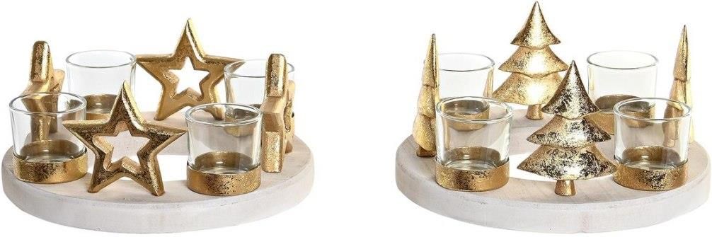 DKD Home Decor Świąteczny świecznik Złoty - Opinie i atrakcyjne ceny na ...