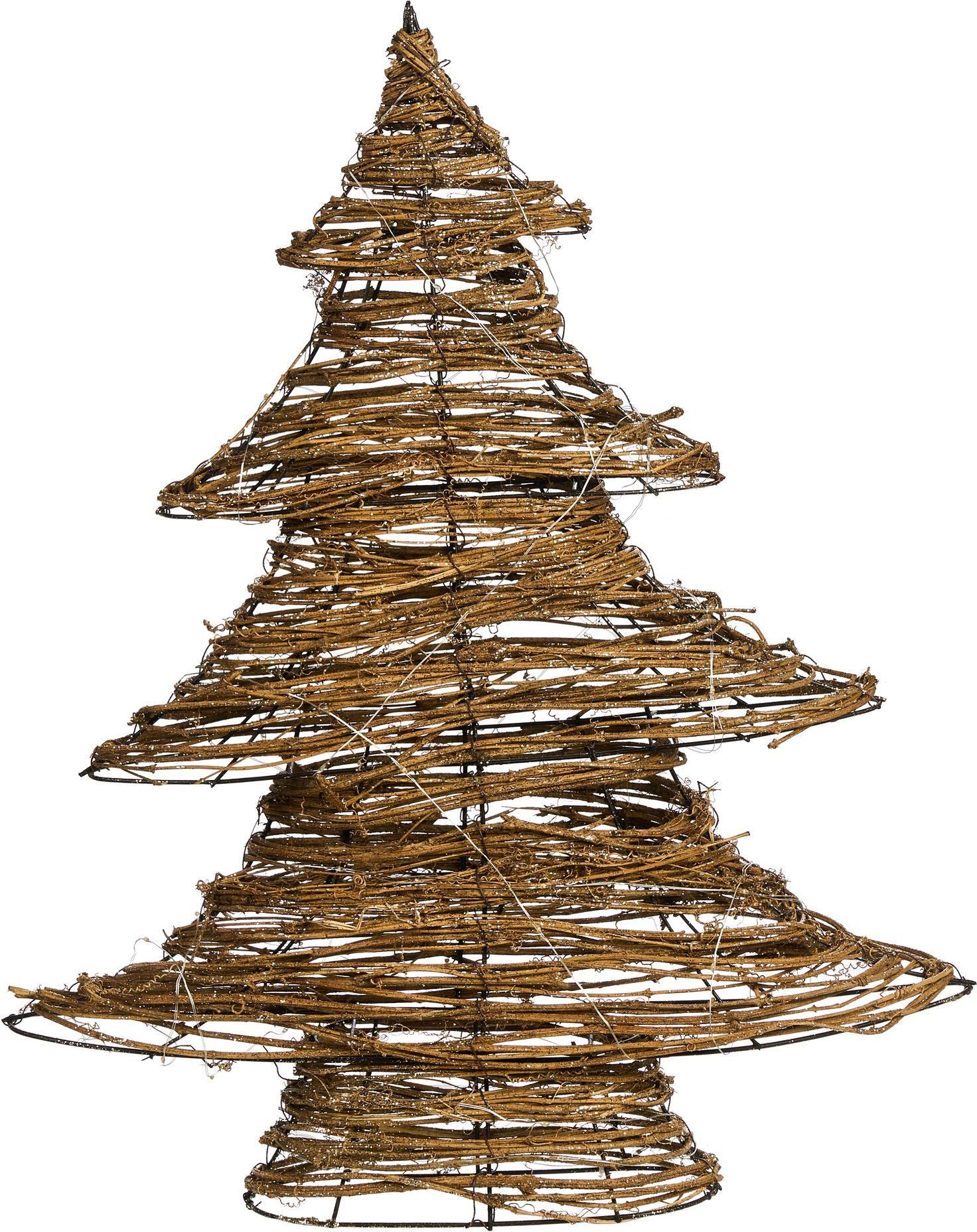 Beliani Choinka dekoracyjna LED 60cm Naturalny - Opinie i atrakcyjne ...