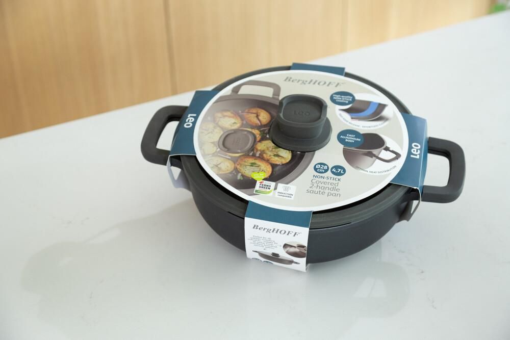 Berghoff Patelnia Sauté Pan Non-Stick Z Dwoma Uchwytami 28 Cm Stone+ ...