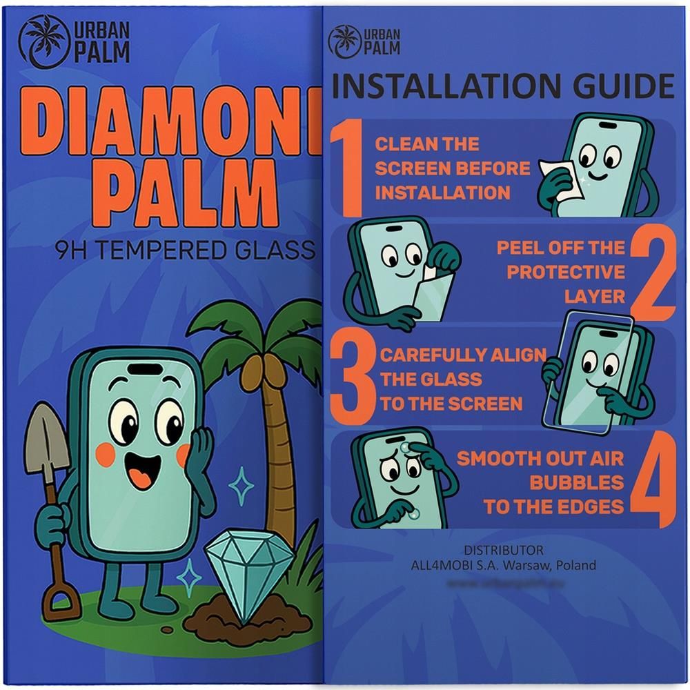 Urbanpalm Szkło Hartowane 9H Diamond Palm Do Apple Iphone 11 Pro Max ...