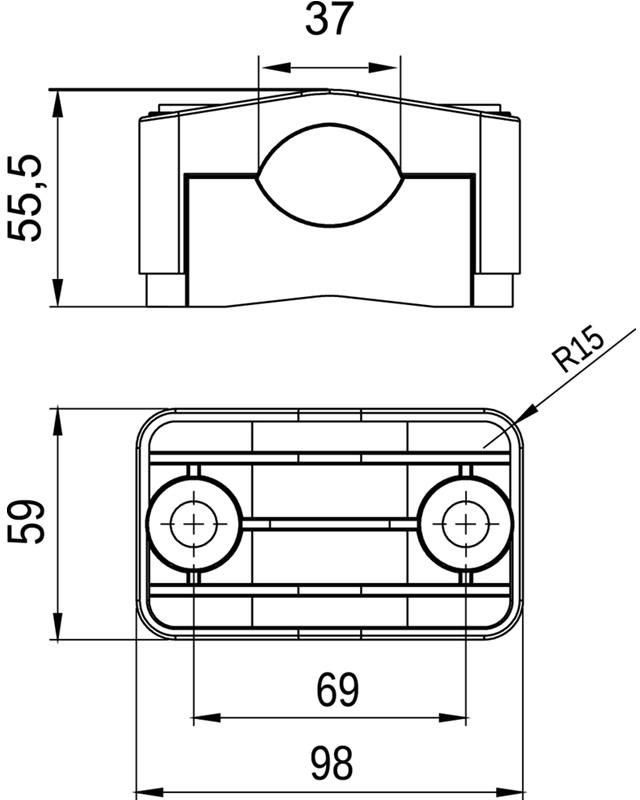 ELEKTRO-PLAST OPATÓW Uchwyt kabla siłowego 27-40 mm śruba M10 KO40T ...
