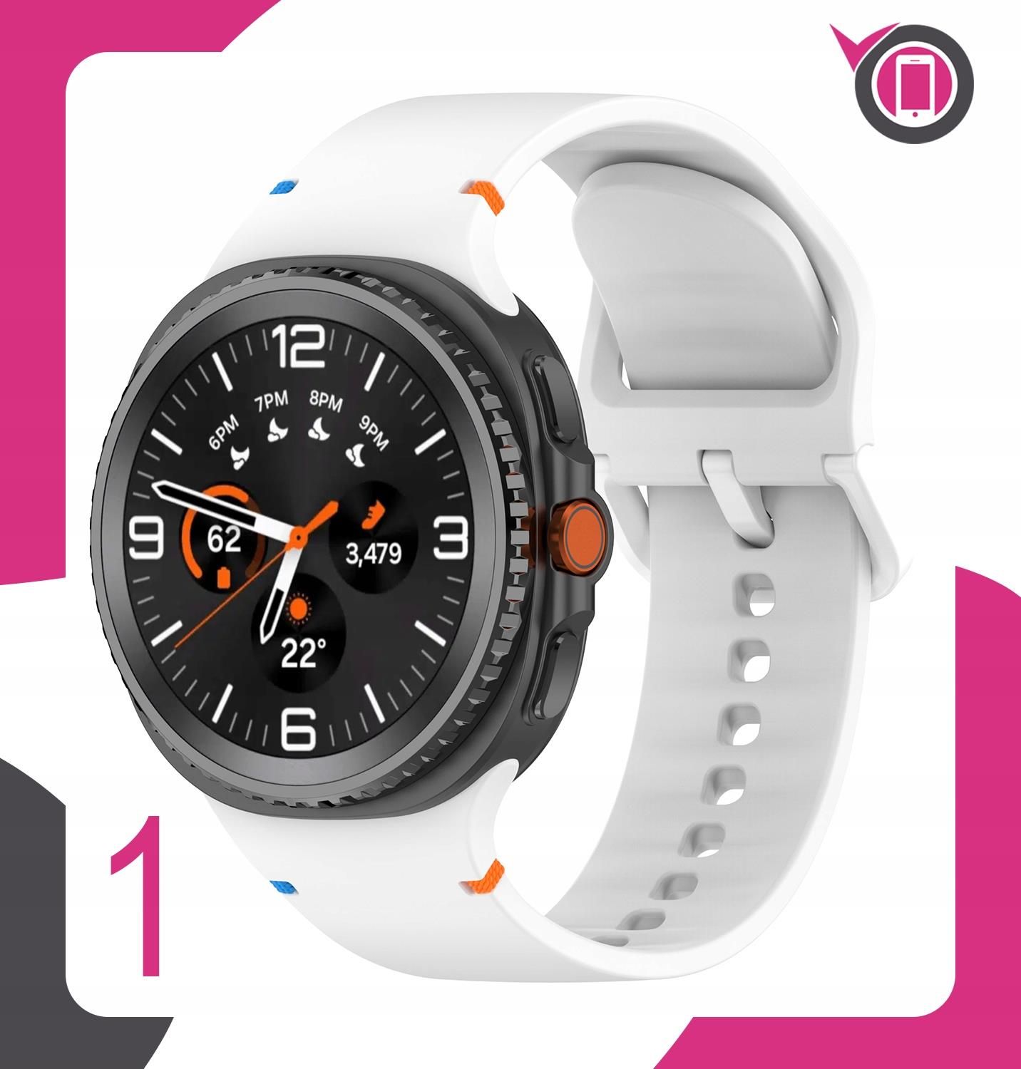 Martech Pasek do Samsung Galaxy Watch 8 40mm 44mm 8 Classic 46mm S/m ...