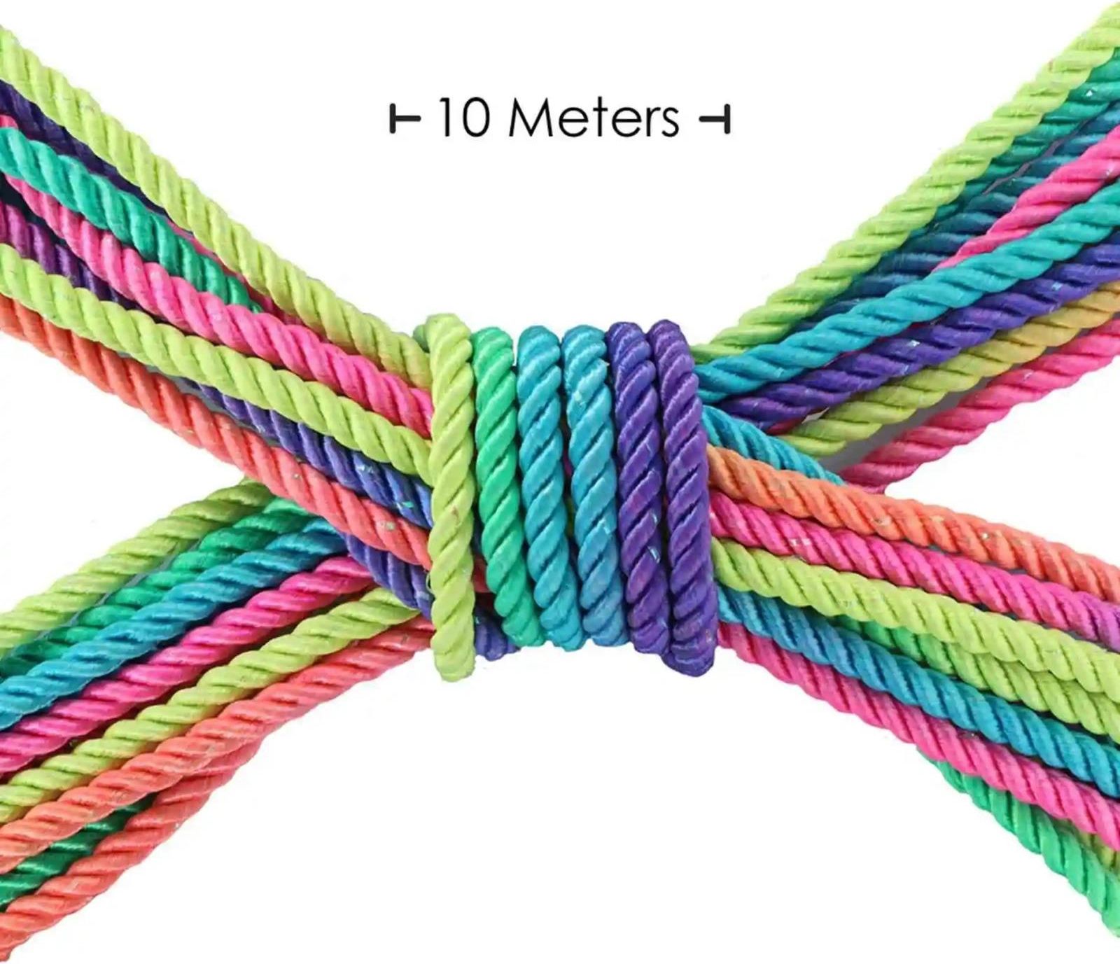 Ouch! Polyester Bondage Rope 32.8 Ft 10m Multicolor Bright - Ceneo.pl