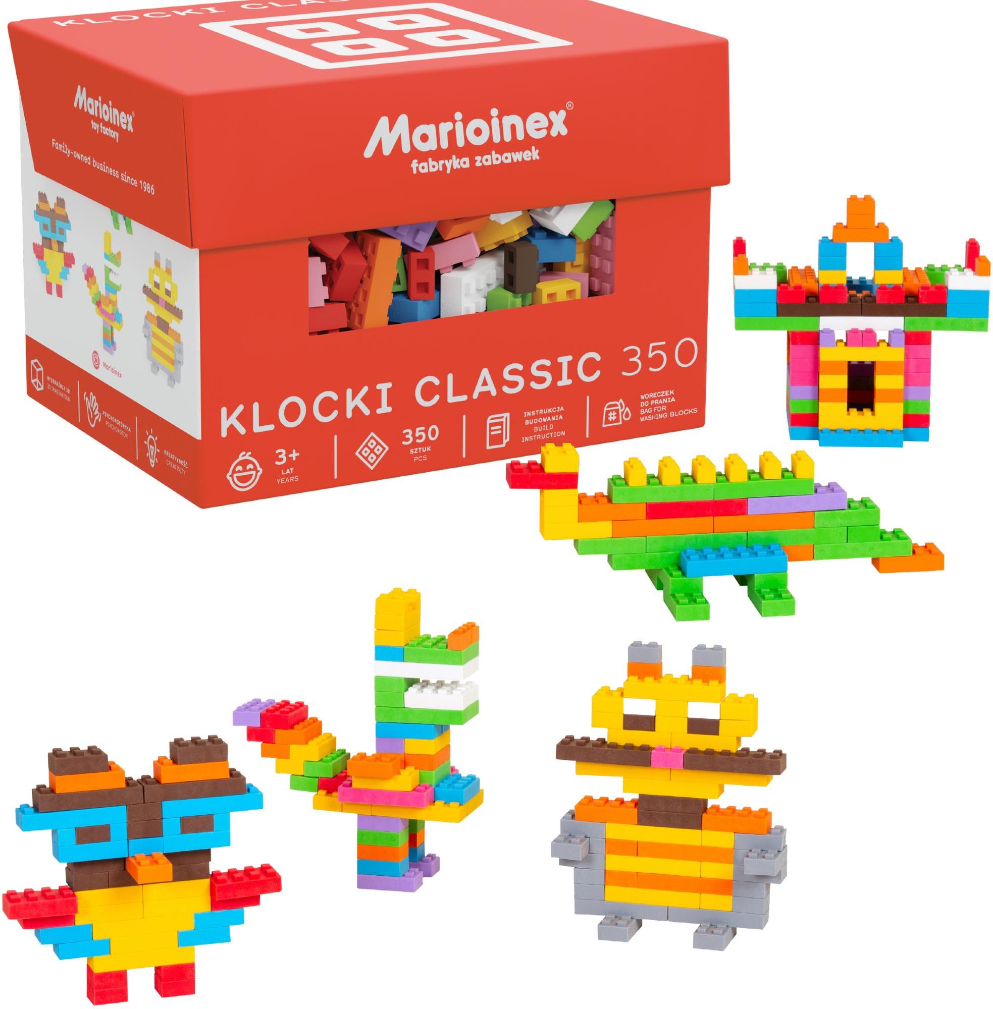 Marioinex Klocki Konstrukcyjne Classic Zestaw 350 Elementów - ceny i ...