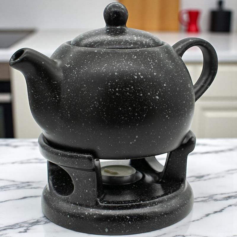 Tragar Dzbanek Porcelanowy Z Podgrzewaczem Czarny 1L - Opinie i ...