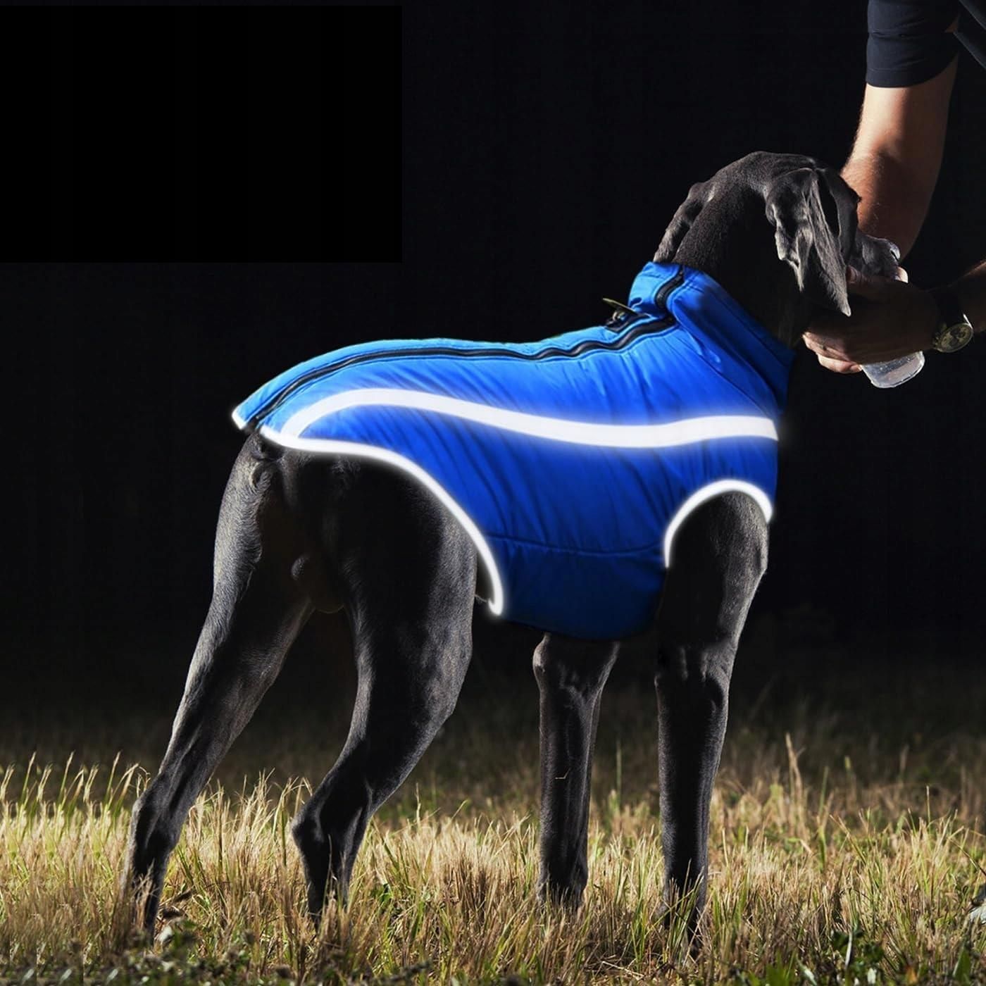 Ciepła Kamizelka Zimowa Kurtka Dla Psa Niebieska Xl - Ceny i opinie ...