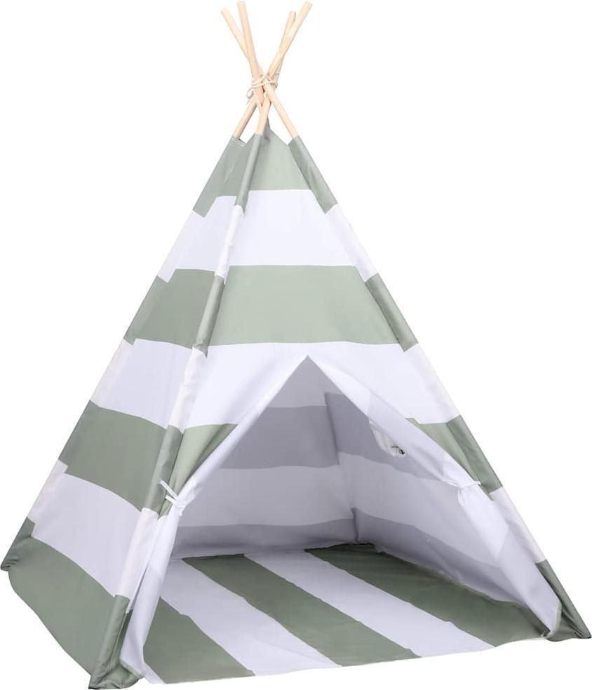 Dkd Home Decor Namiot Dziecięcy Biało-Szary 120X150Cm Lite Drewno ...