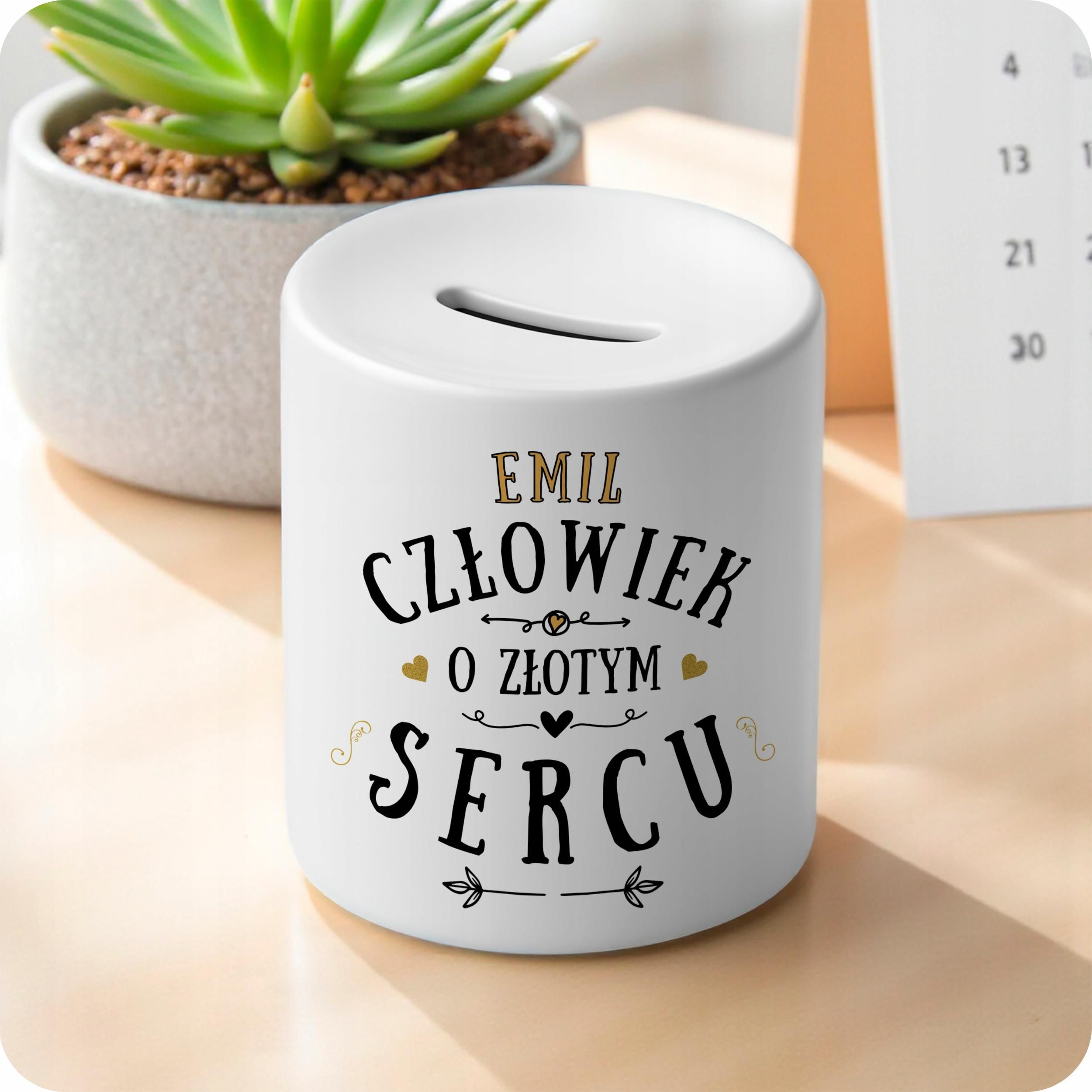 Polidraw Skarbonka Dle Emila Na Prezent Z Nadrukiem Ze Zdjęciem ...