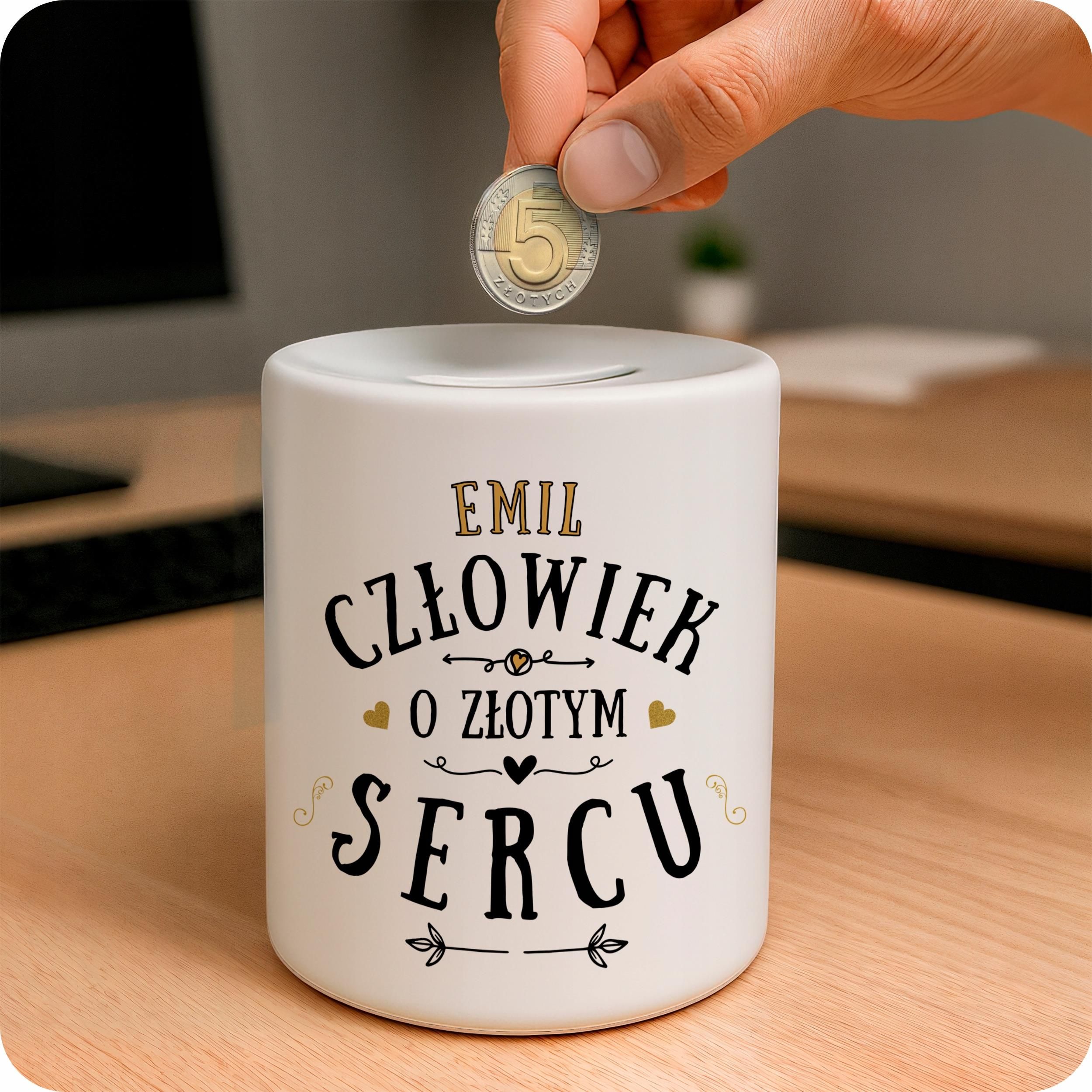 Polidraw Skarbonka Dle Emila Na Prezent Z Nadrukiem Ze Zdjęciem ...