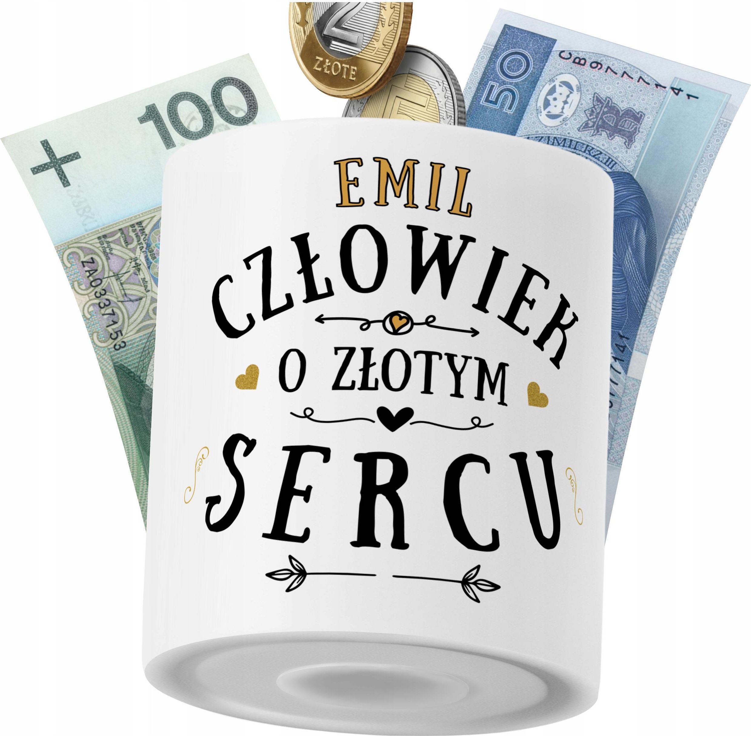 Polidraw Skarbonka Dle Emila Na Prezent Z Nadrukiem Ze Zdjęciem ...