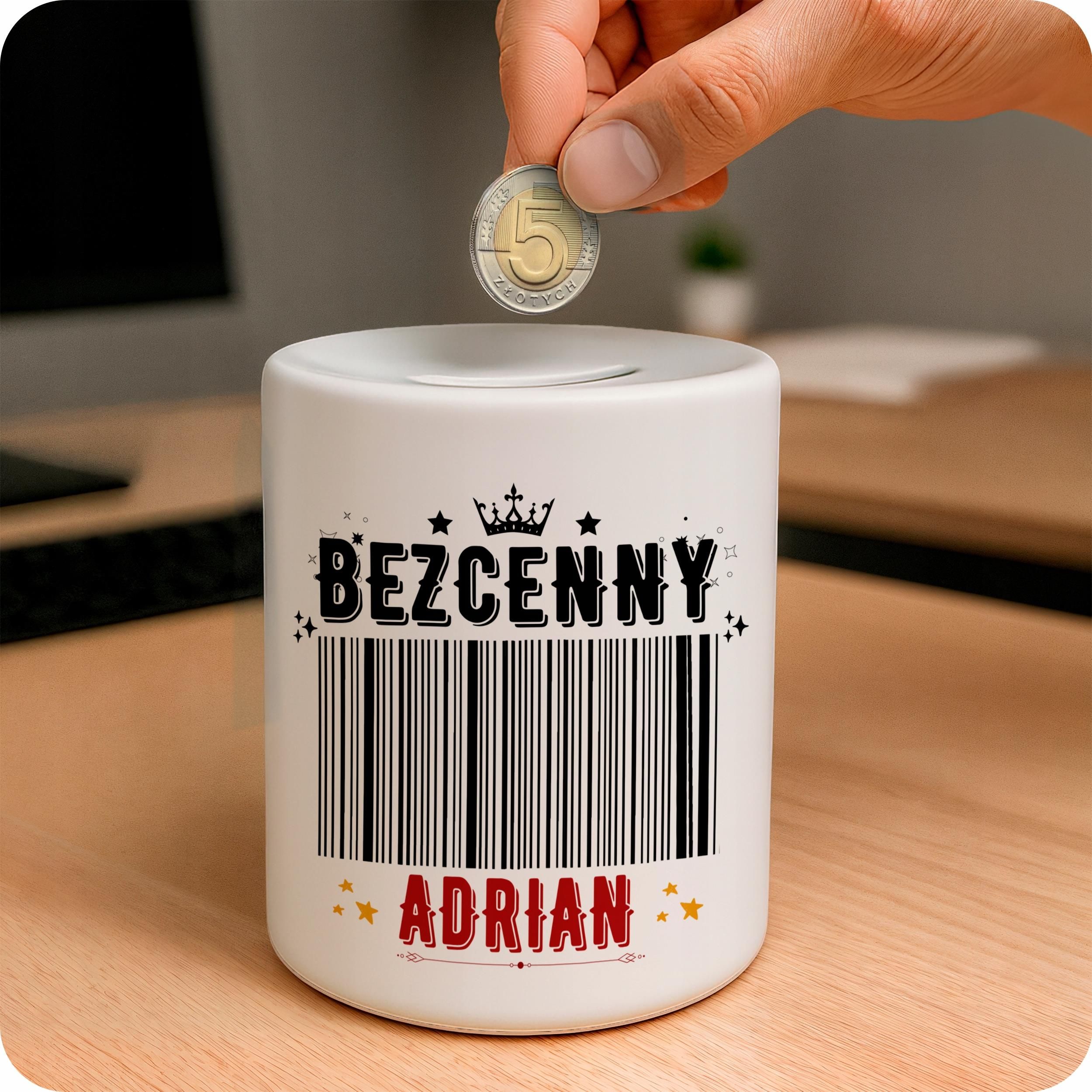 Polidraw Skarbonka Dla Adriana Syna Dziecka Z Nadrukiem Ze Zdjęciem ...