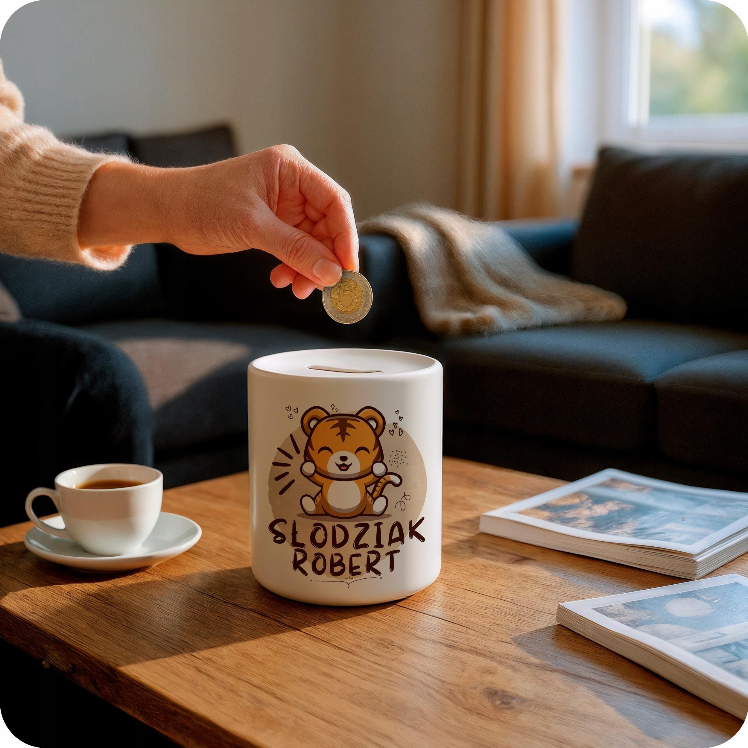 Polidraw Skarbonka Dla Roberta Syna Dziecka Z Nadrukiem Ze Zdjęciem ...