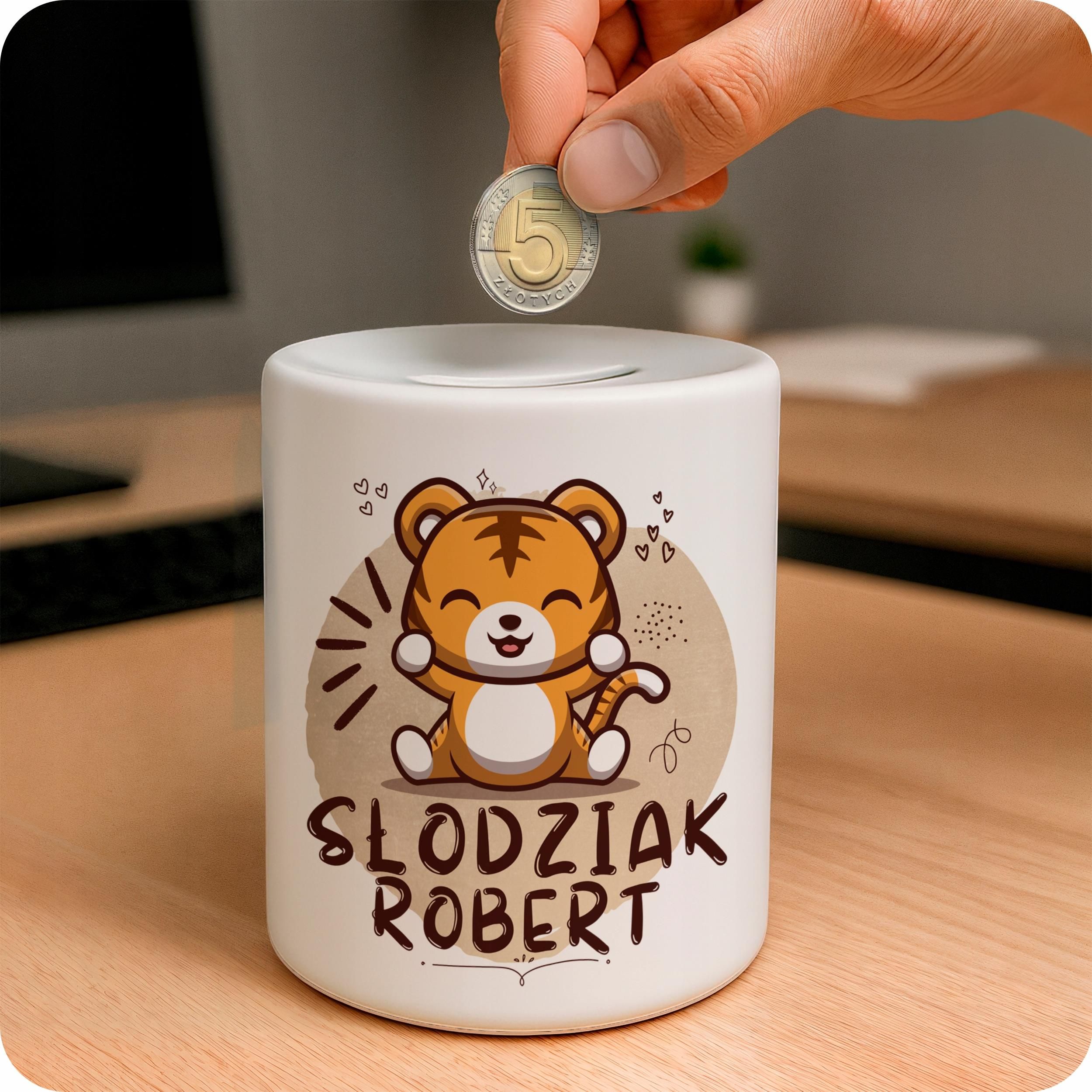 Polidraw Skarbonka Dla Roberta Syna Dziecka Z Nadrukiem Ze Zdjęciem ...