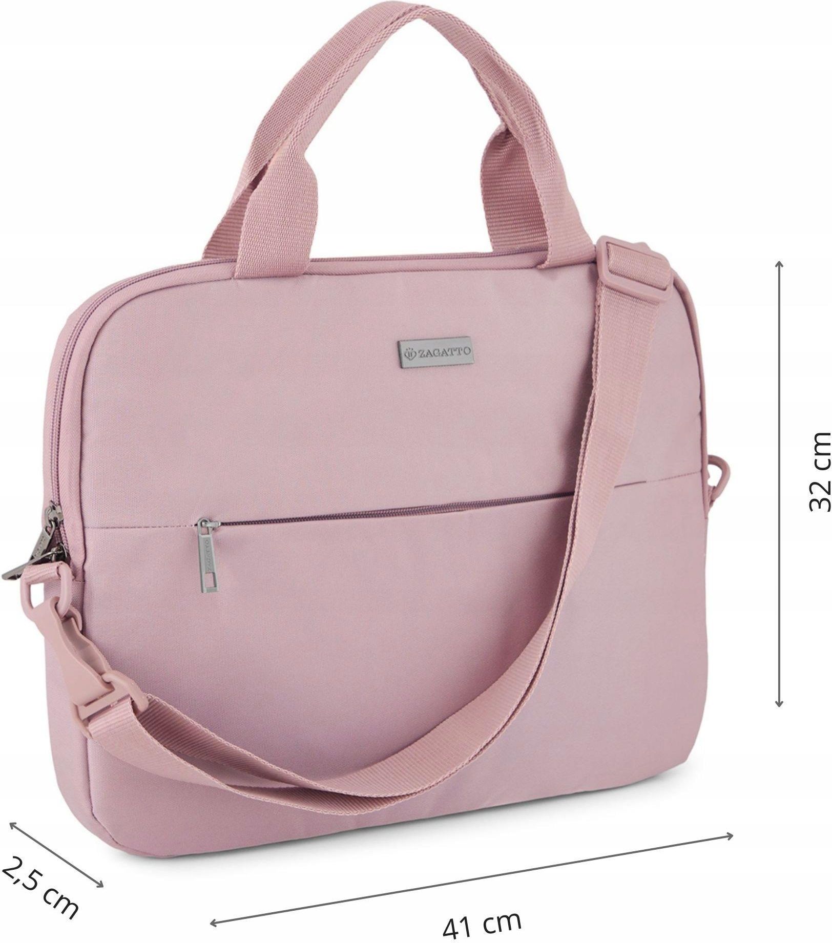 Torba na laptopa Zagatto Damska torba na laptopa 15,6 lekka różowa ...