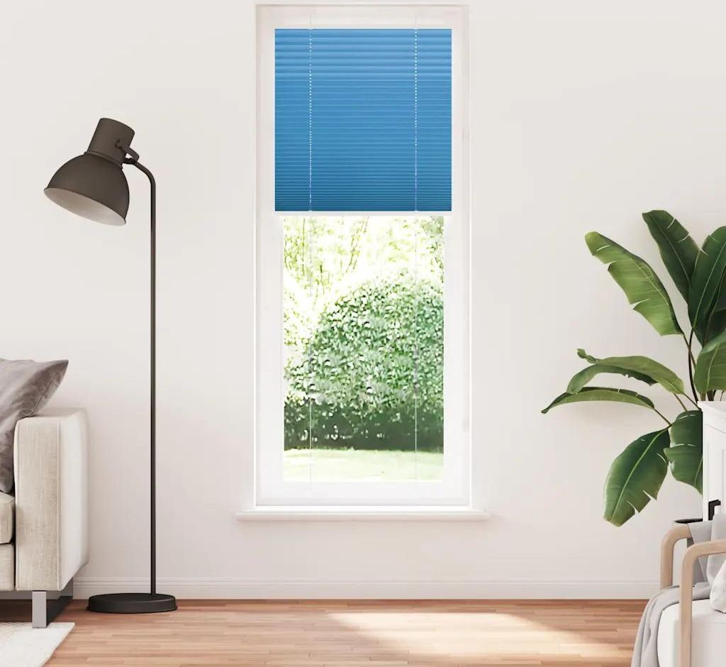 Gravora Plisowana Roleta 200X70Cm Niebieska 100% Poliester Montaż ...