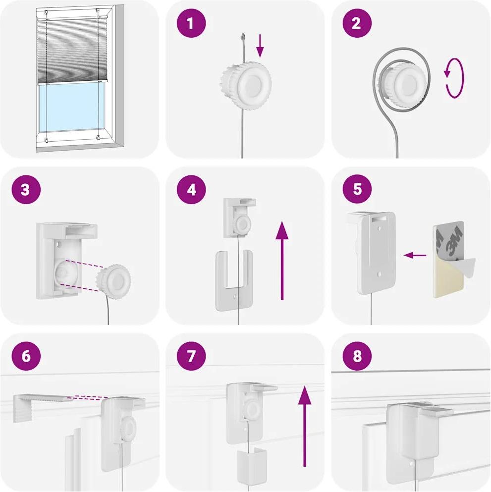 Gravora Plisowana Roleta 200X70Cm Niebieska 100% Poliester Montaż ...