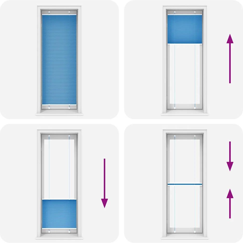 Gravora Plisowana Roleta 200X70Cm Niebieska 100% Poliester Montaż ...