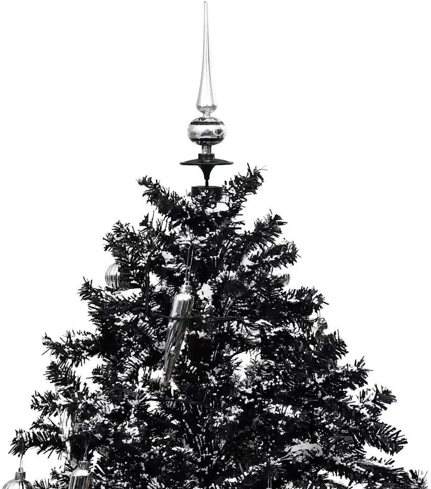 Gravora Choinka Sztuczna czarna 170 Cm z padającym śniegiem i LED ...
