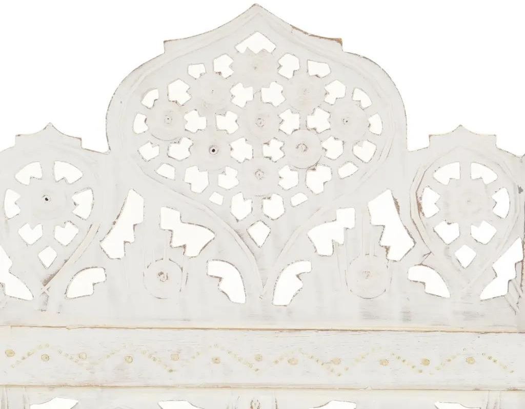 Gravora Składany parawan pokojowy 120x165 cm, bielone drewno mango ...