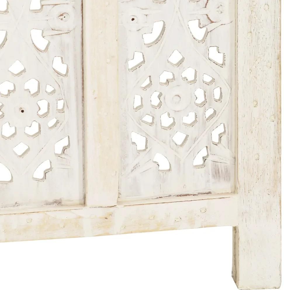 Gravora Składany parawan pokojowy 120x165 cm, bielone drewno mango ...