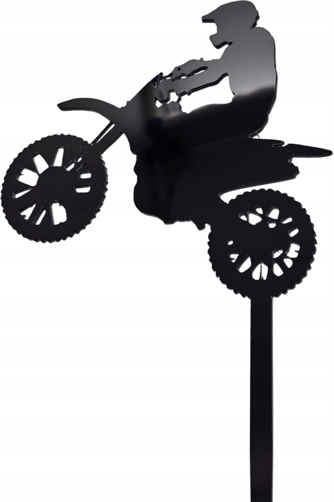 Topper czarny toper na tort z motorem Cross Enduro motor czarna plexi ...