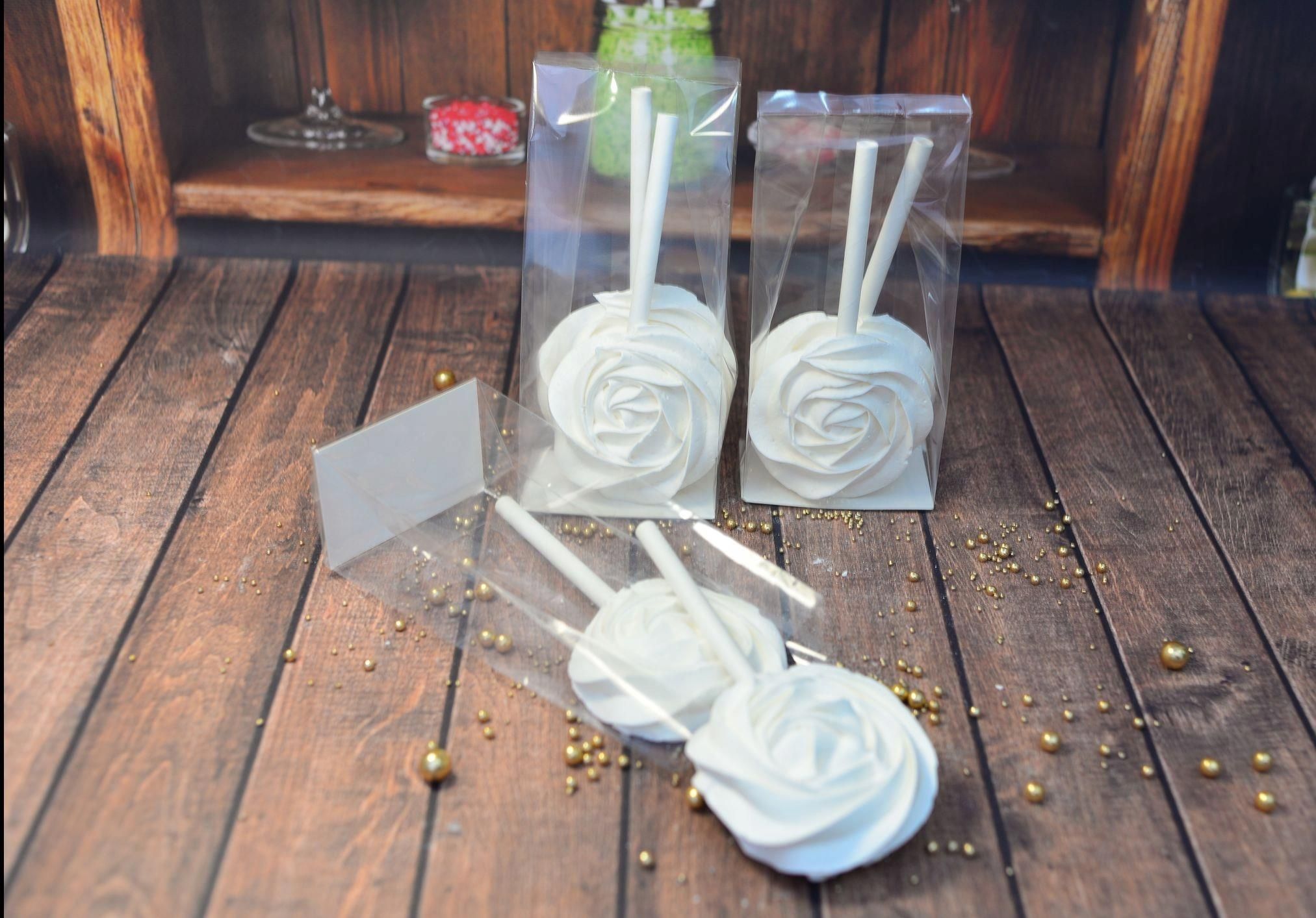 Duże białe lizaki bezowe, beza, topper, 2 szt - Ceny i opinie - Ceneo.pl