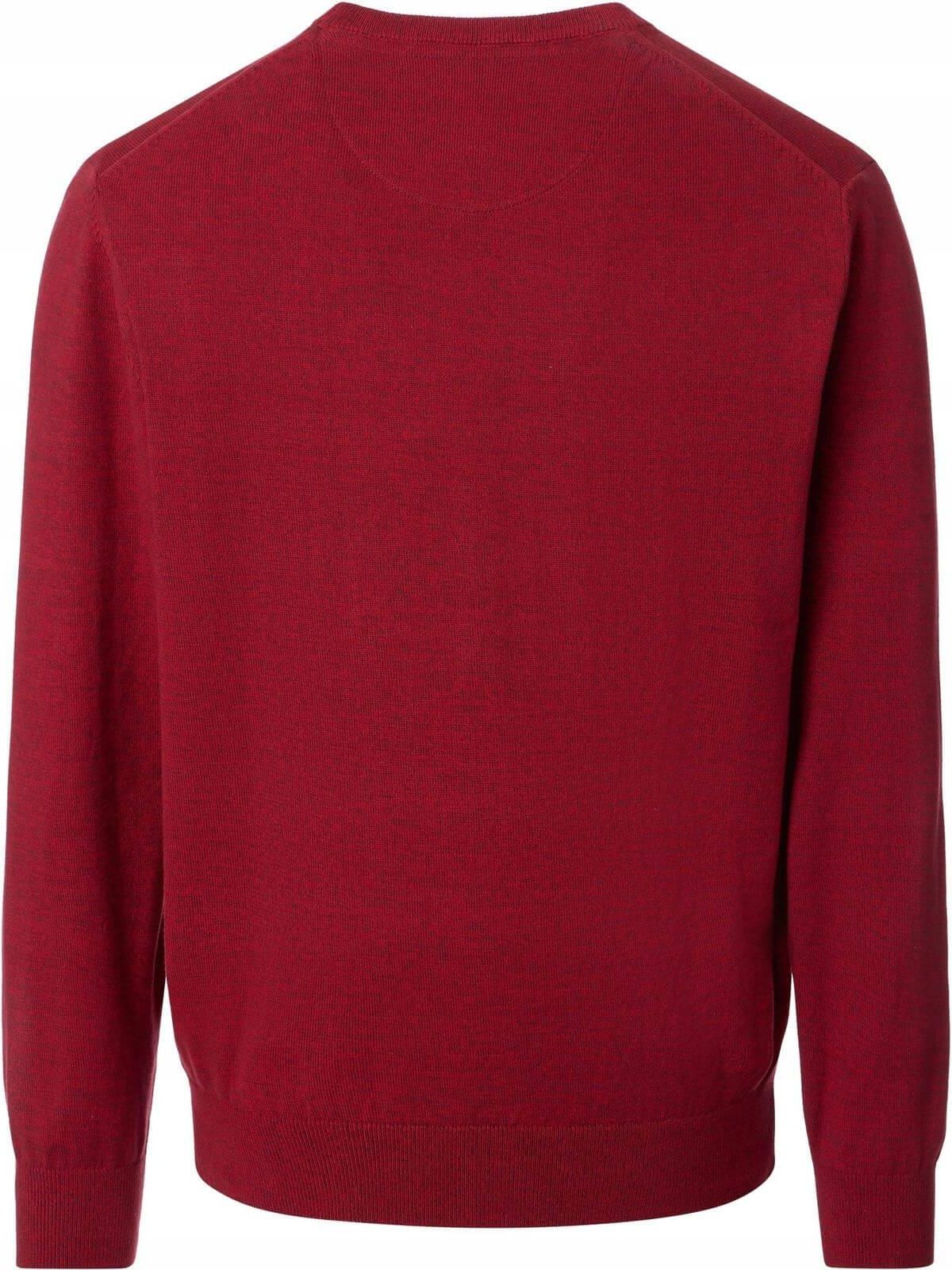 Sweter Męski Pod Szyję Bawełniany Gładki Bordowy Pulower Redmond 2XL ...