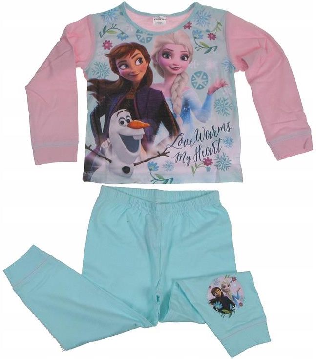 Piżamka Kraina Lodu Frozen Anna, Elsa i Olaf FRO30- 2-3 latka (98cm ...