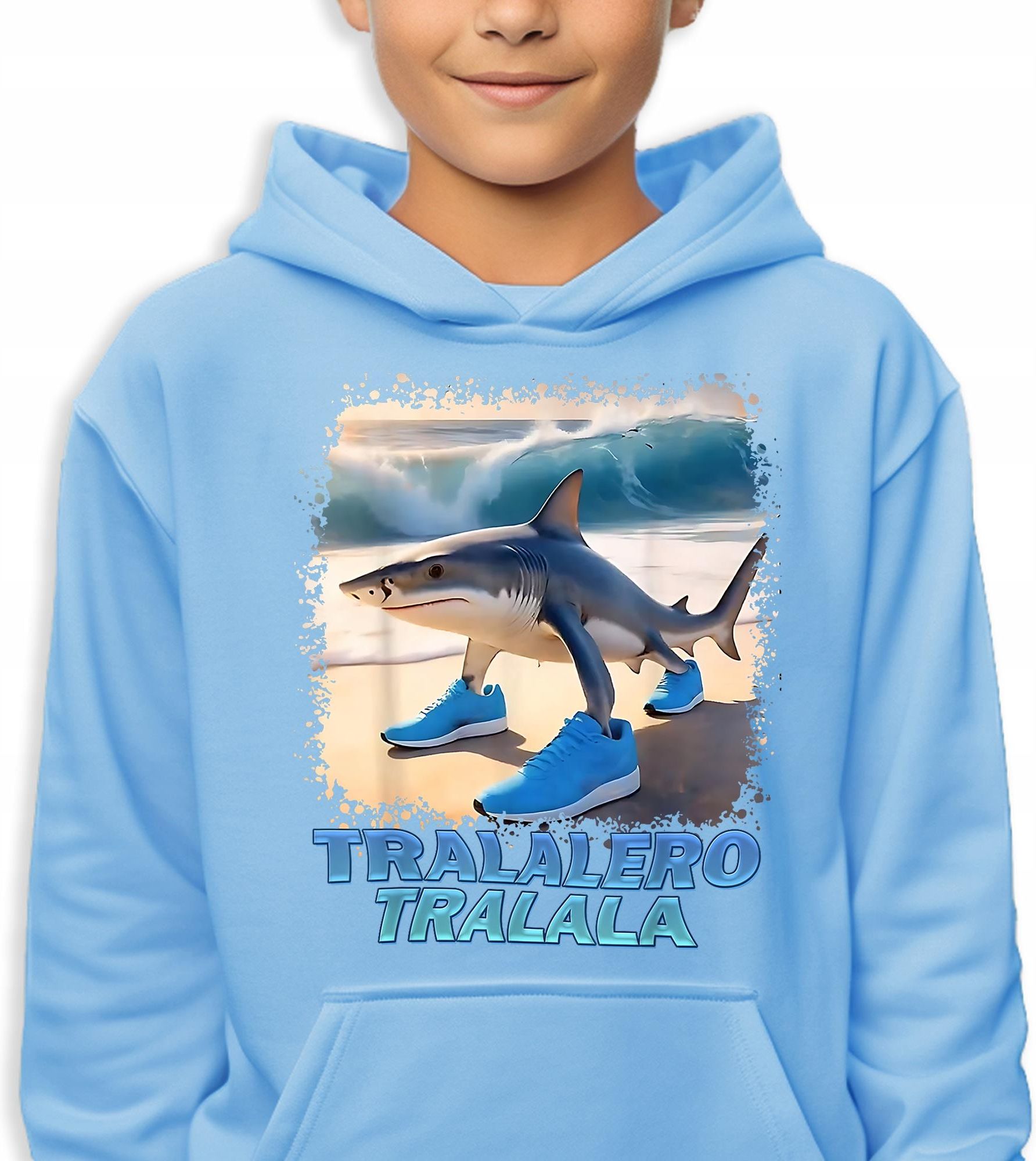 Bluza Dziecięca Niebieska Z Kapturem Tralalelo Tralala Rozm 140cm ...