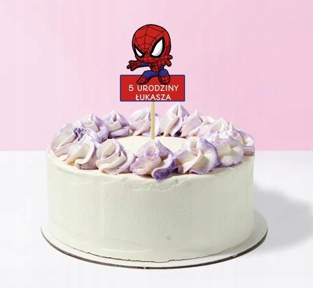 Topper Na Tort Urodziny Spider-man Personalizowany - Ceny i opinie ...