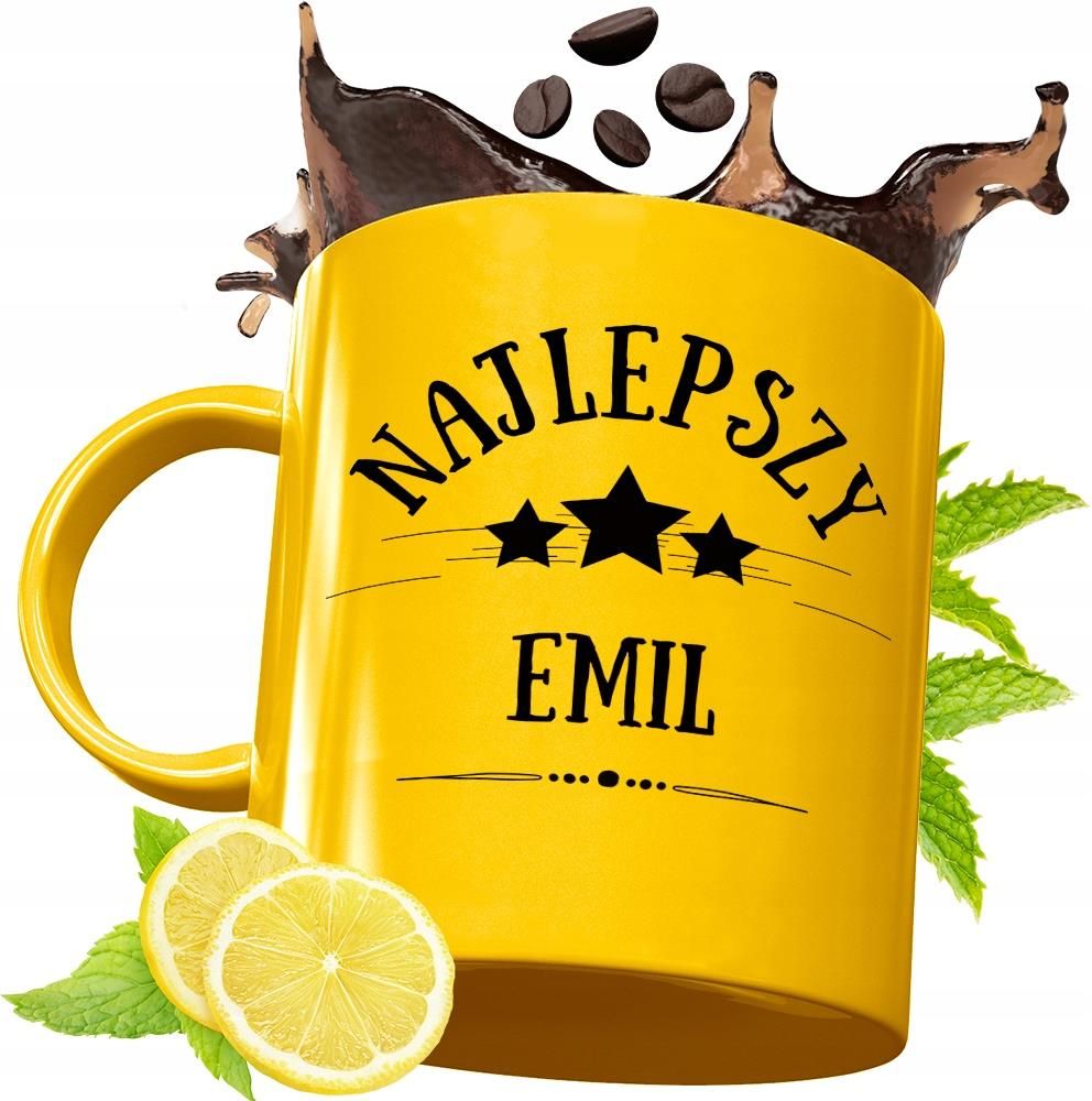 Polidraw Złoty Kubek Premium Dla Emila Na Urodziny Z Nadrukiem Z ...