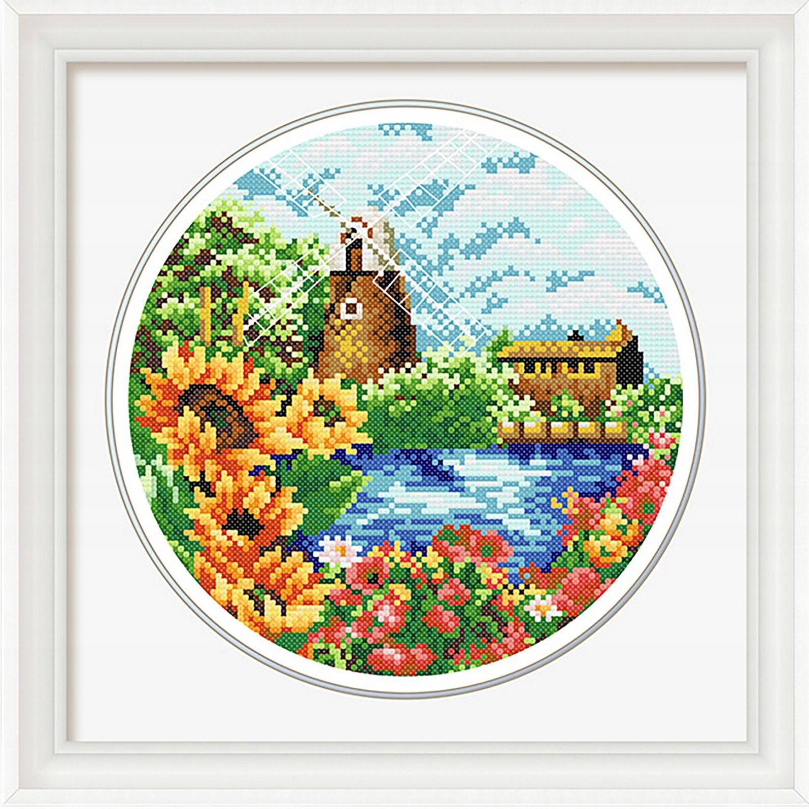 Zestaw Do Haftowania Wyszywania Haftu Diy 11Ct-Lato 35X35Cm 525411CT ...