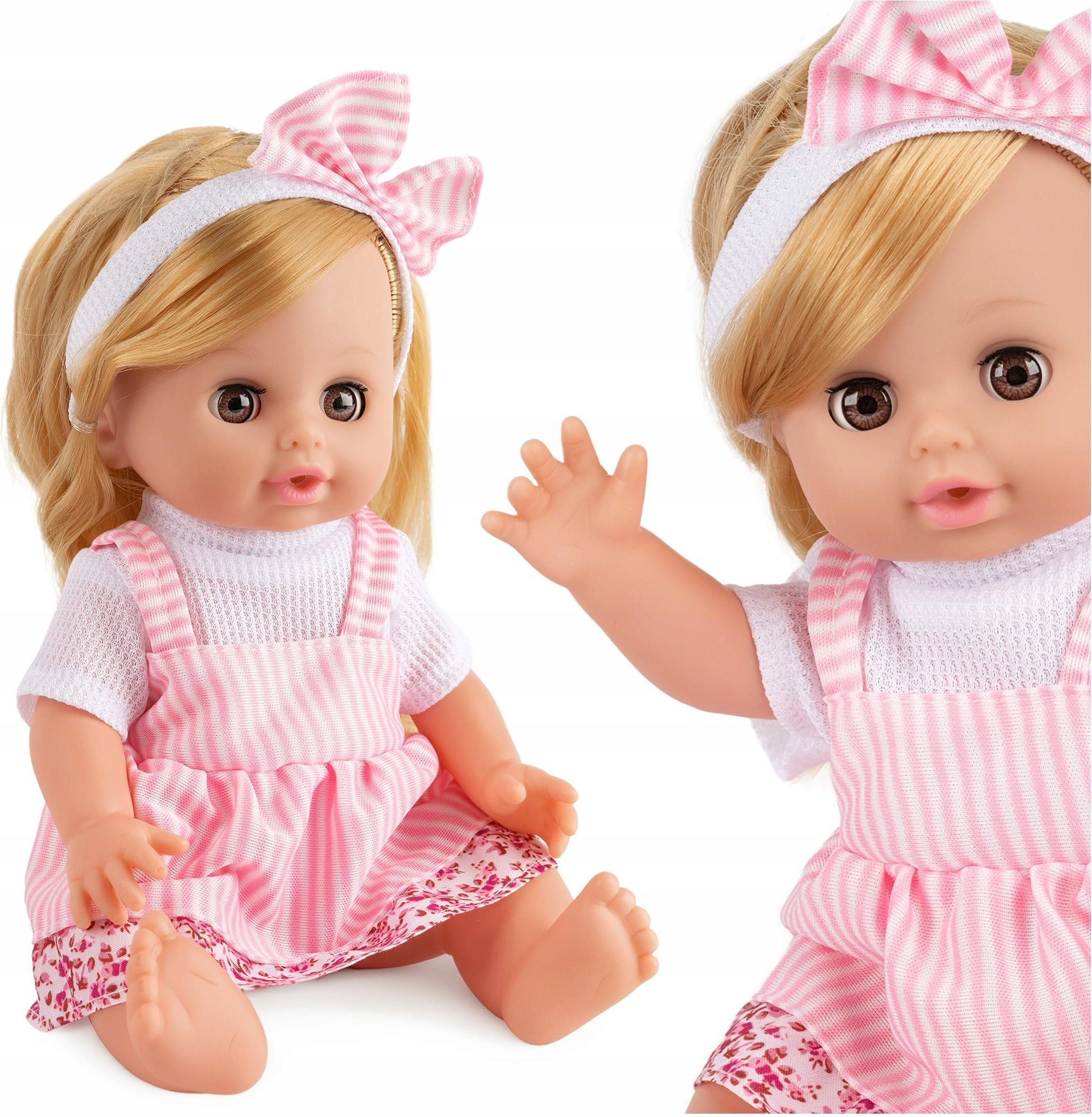 Lalka LALKA BOBAS DUŻA REALISTYCZNA KINDERPLAY MIMI 30CM MÓWI PŁACZE ...