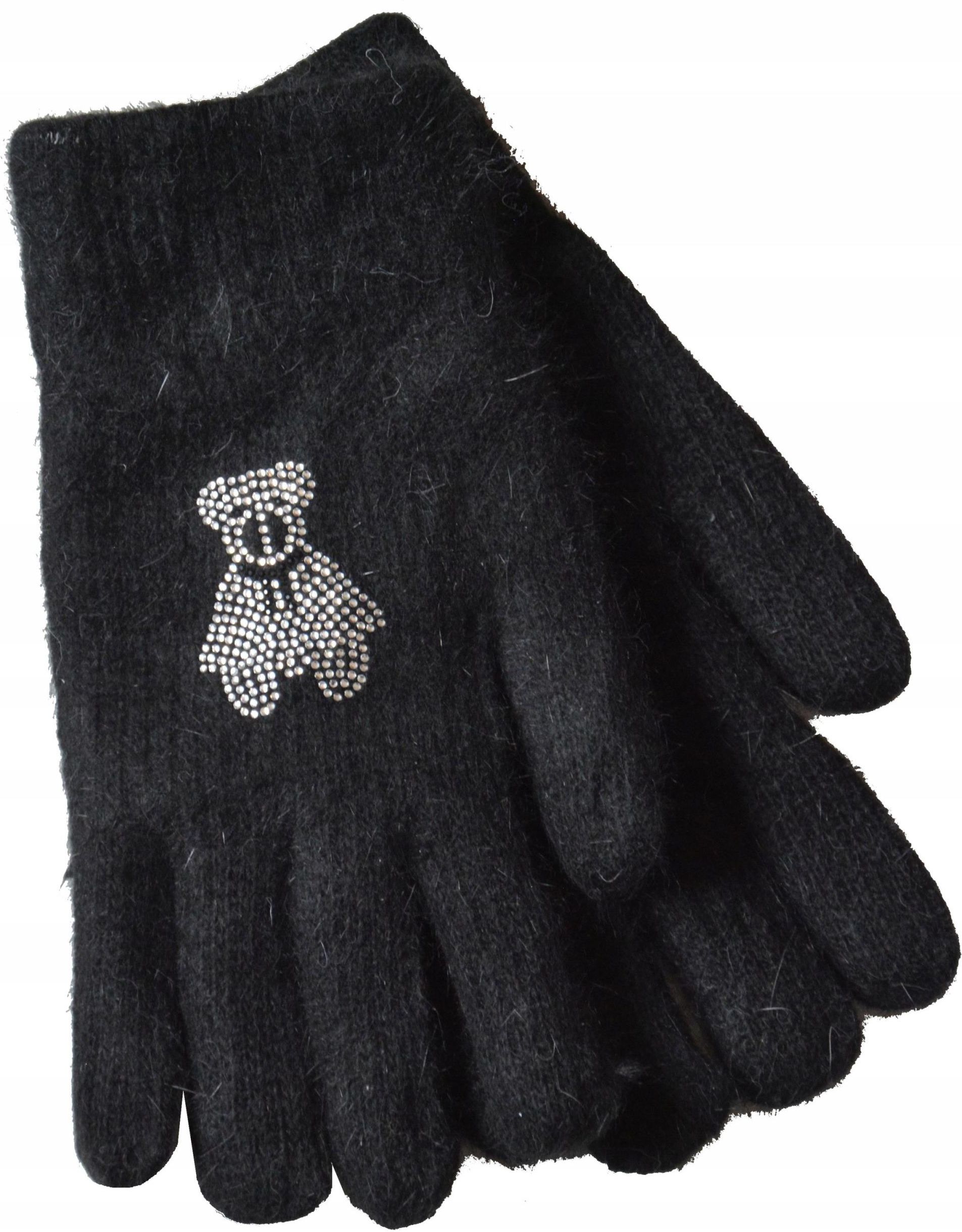 Rękawiczki damskie z cyrkoniami ciepłe milutkie beż - Ceny i opinie ...