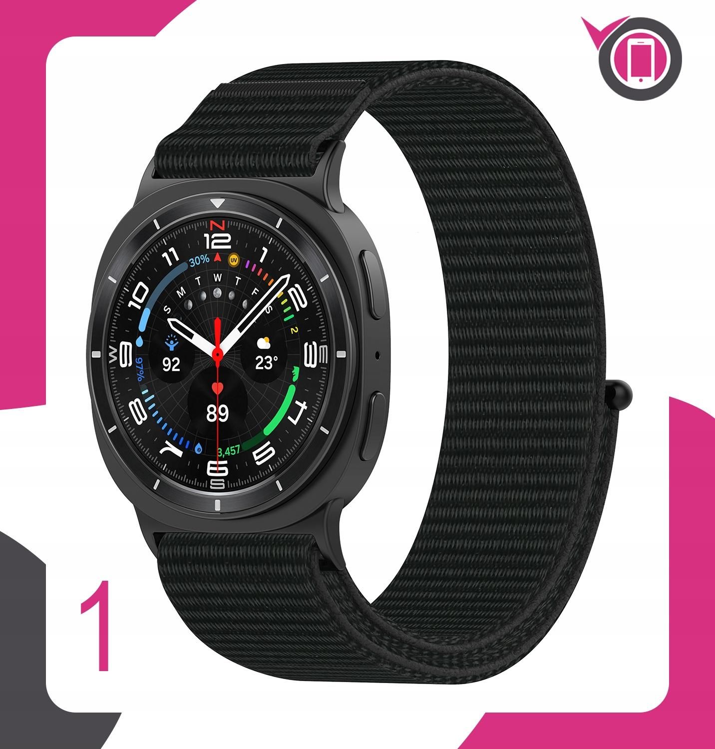 Martech Pasek do Samsung Galaxy Watch 8 40mm/44mm/ 8 Classic 46mm nylon ...