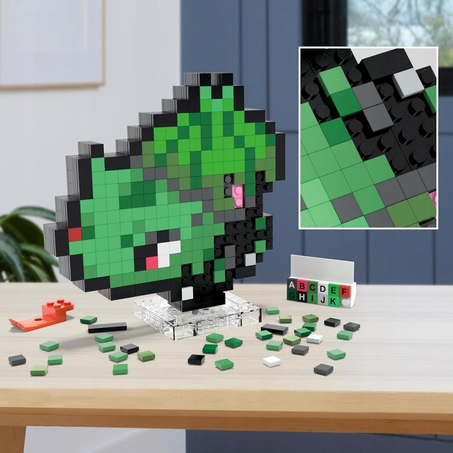 Klocki Konstrukcyjne Pokémon Bulbasaur Pixel Retro 374 Elementy 15Cm ...