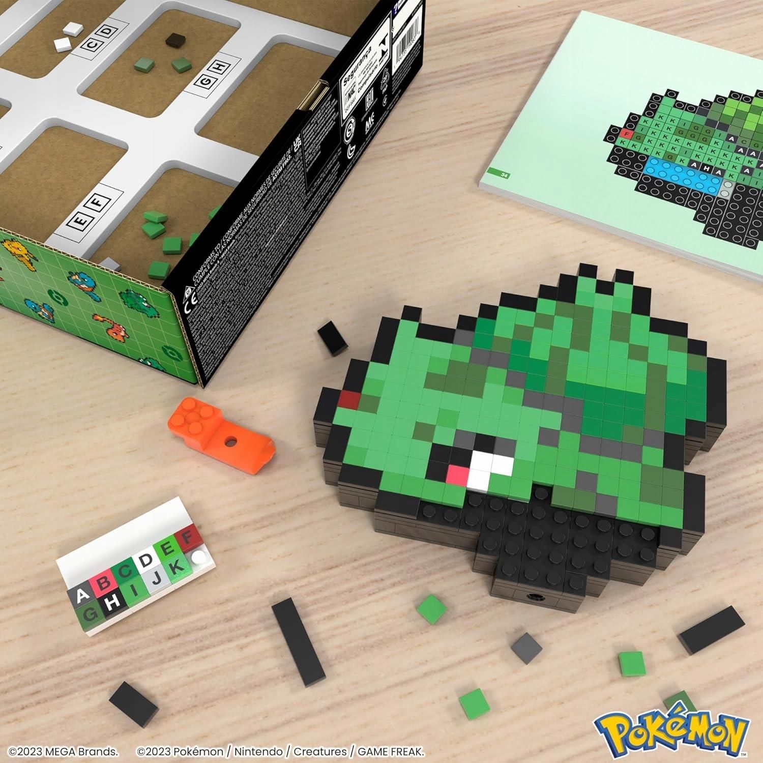 Klocki Konstrukcyjne Pokémon Bulbasaur Pixel Retro 374 Elementy 15Cm ...