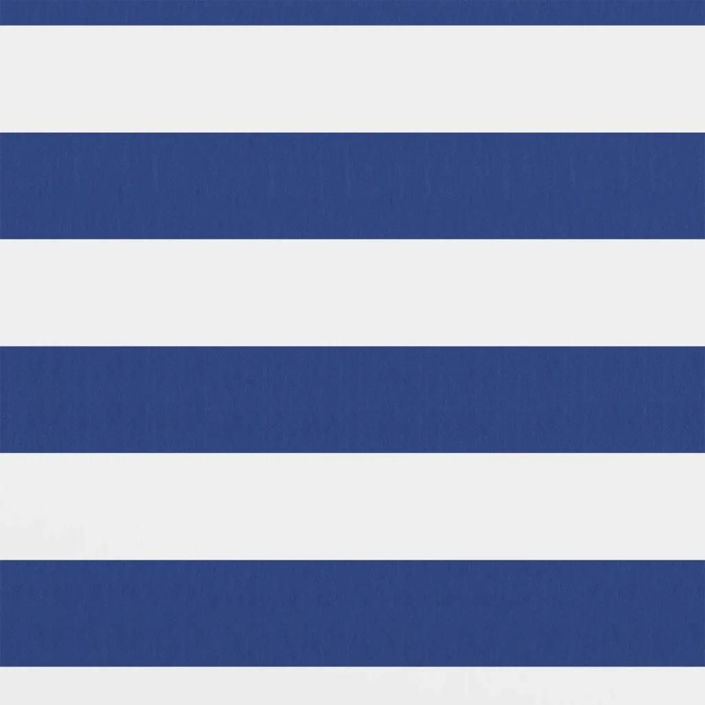 Gravora Wodoodporna Markiza Boczna 75x400cm Biało-Niebieska Z Tkaniny ...