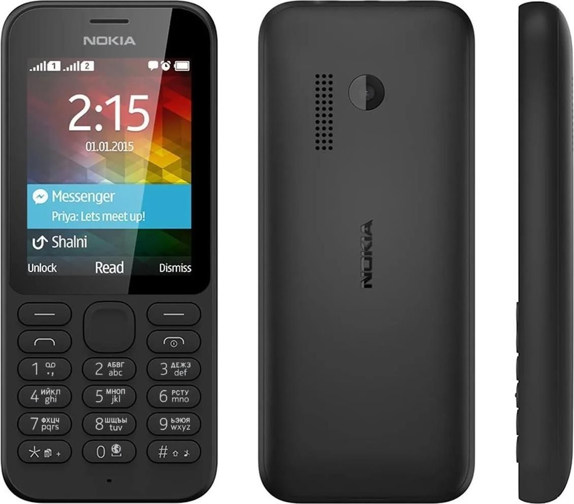Nokia Telefon komórkowy 215 Dual-Sim DLA SENIORA POLSKIE MENU CZARNY ...