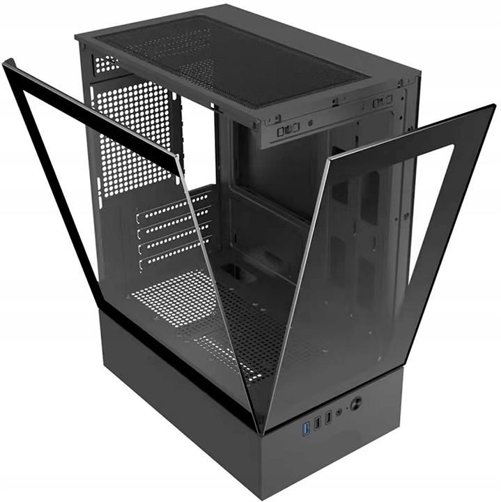 Obudowa komputerowa Cased Obudowa Akwarium Atx Usb 3.0 czarna ...