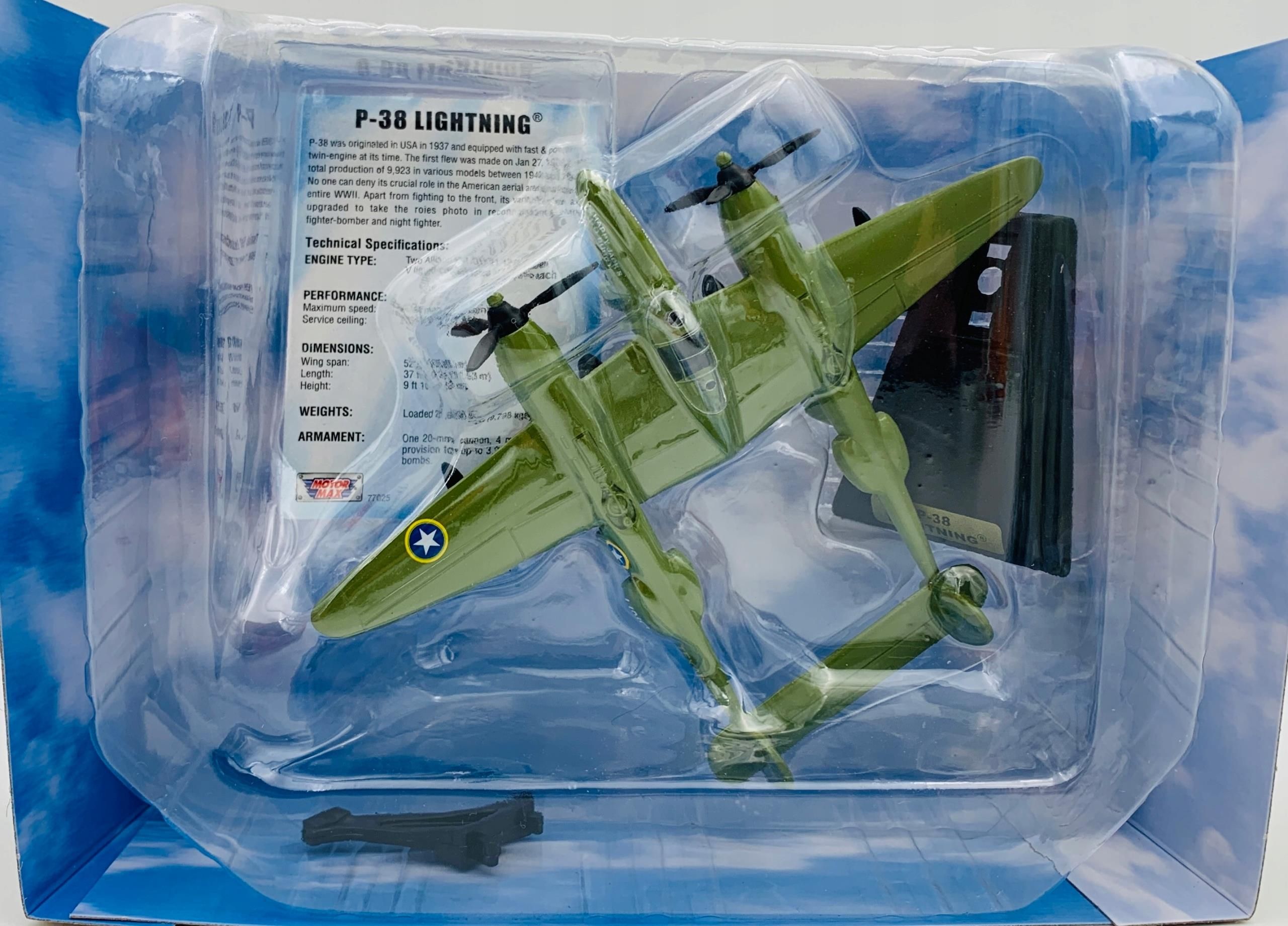 Motormax Samolot Lockheed P-38 Lightning Model Metal - Ceny i opinie ...