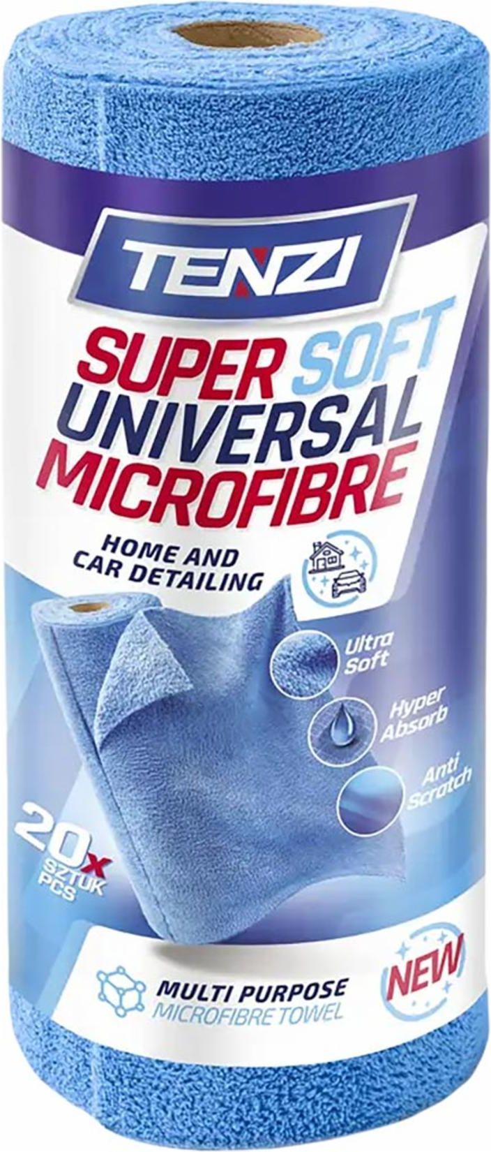 TENZI Ścierka z mikrofibry do czyszczenia bez detergentów 20 szt. 35x35 ...