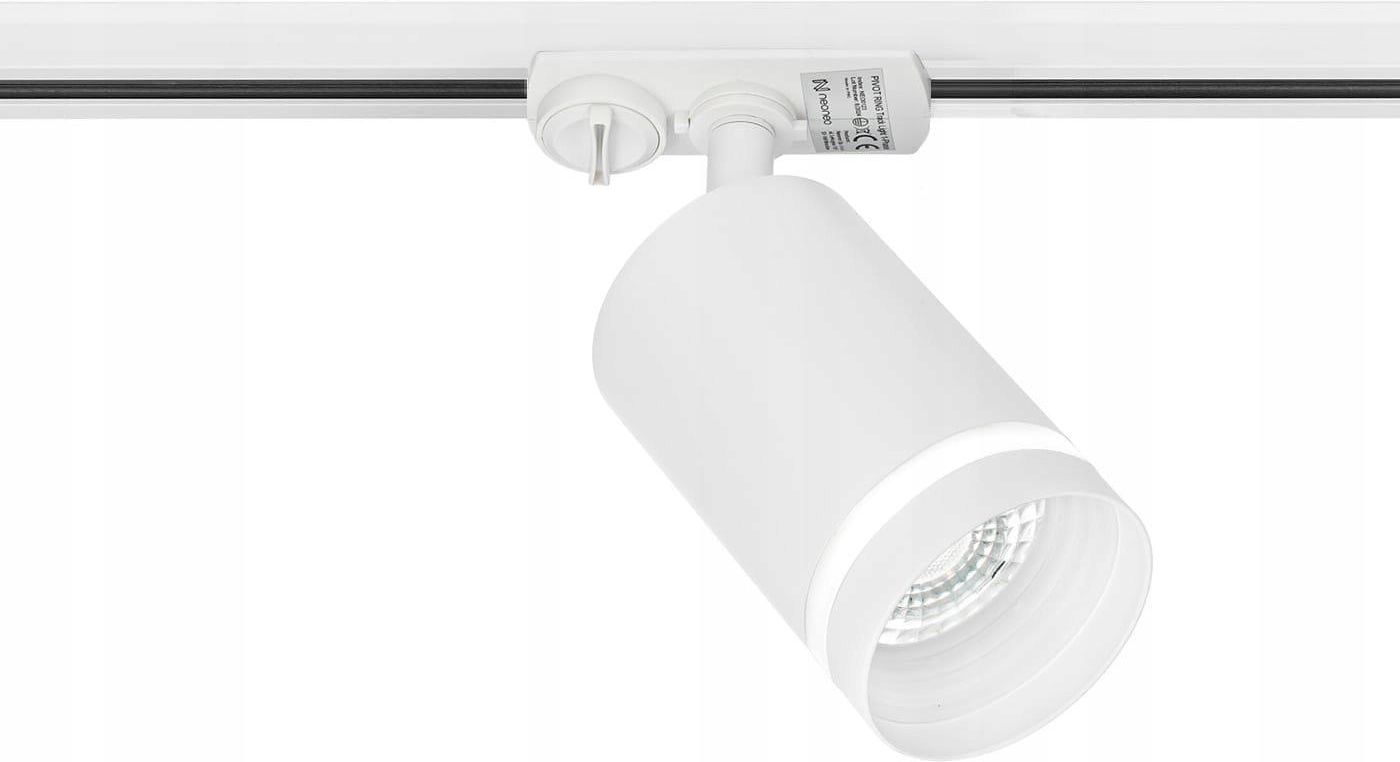 Ring reflektor szynowy GU10 biały 0.08 m 1-punkt 12 W 230 V ...