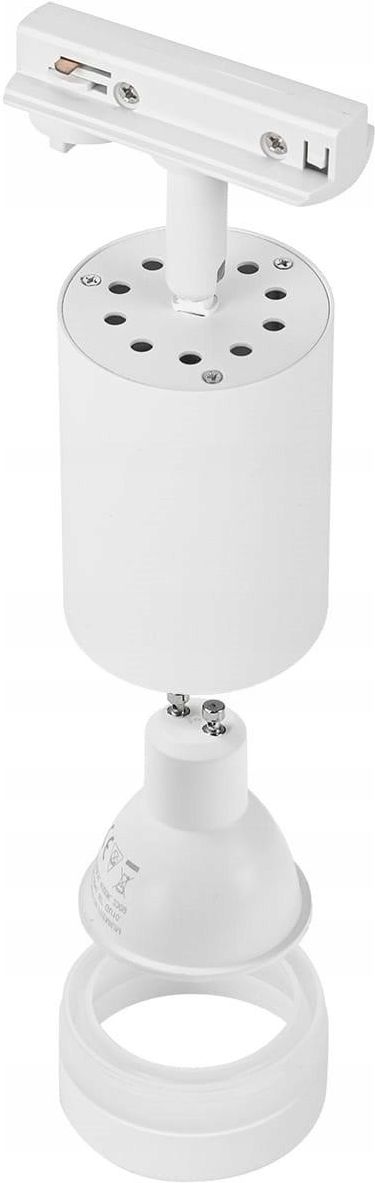 Ring reflektor szynowy GU10 biały 0.08 m 1-punkt 12 W 230 V ...